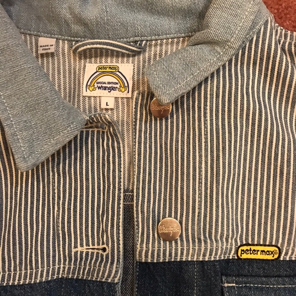 Free People | Jackets & Coats | Wrangler X Peter Max Railroad Denim ...